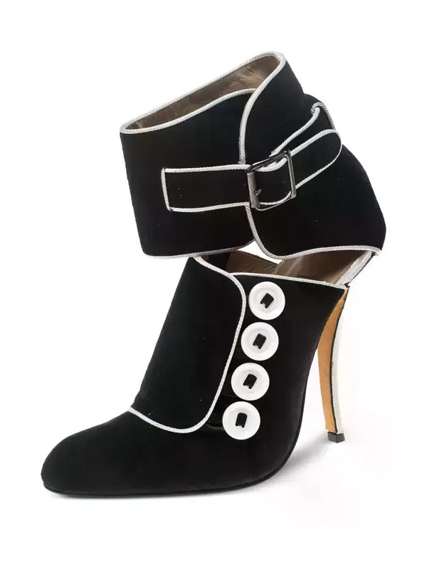 Manolo Blahnik 115mm Rapacina Suede Ankle Boots