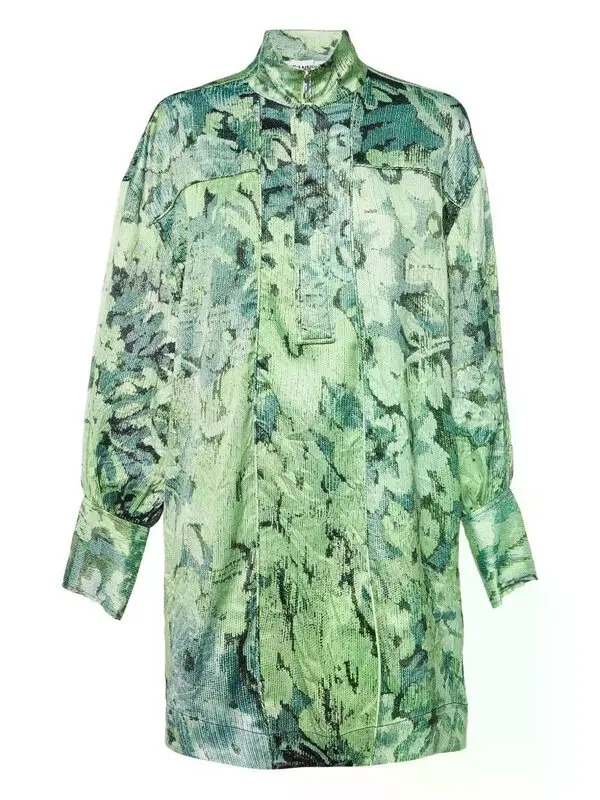 GANNI Floral-print Midi Dress