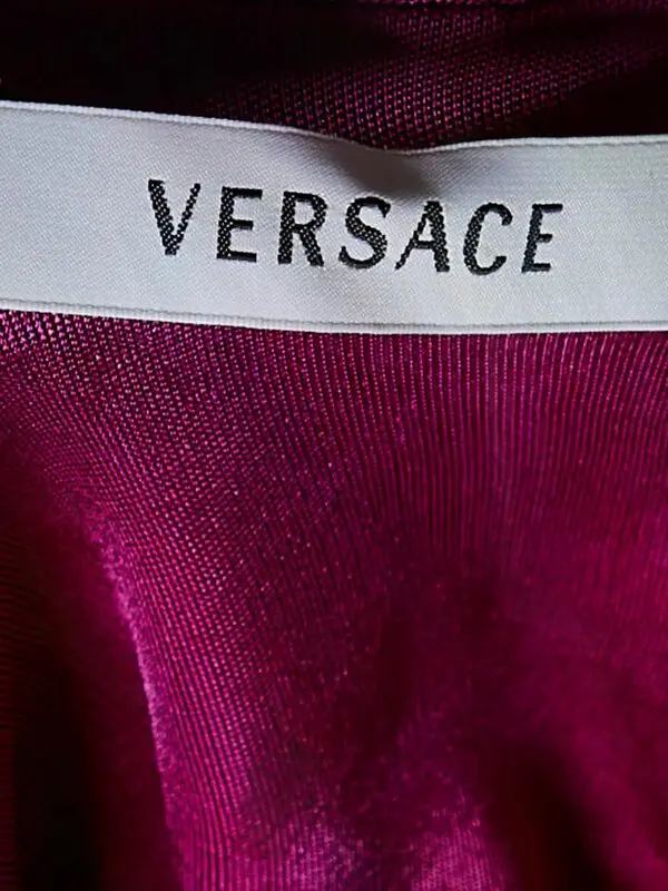 Versace Draped Top With Ring Embellishment
