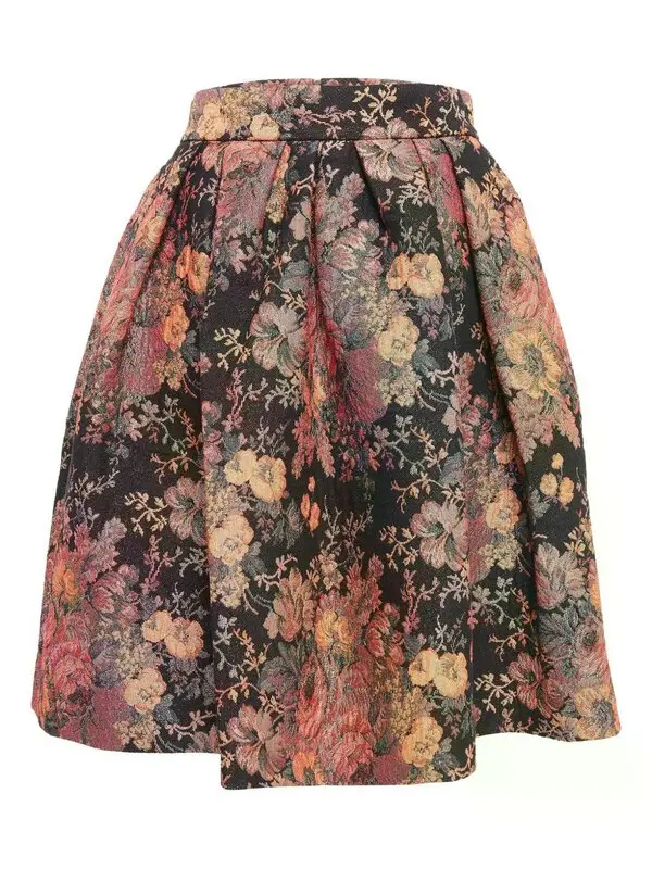 Maje Floral-jacquard Skirt