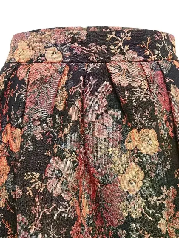 Maje Floral-jacquard Skirt