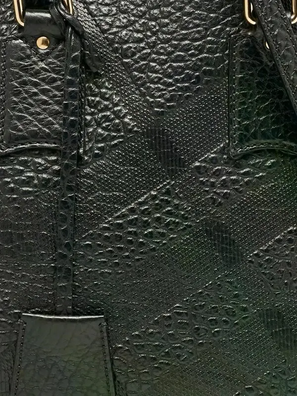 Burberry Orchard Embossed-leather Top Handle Bag
