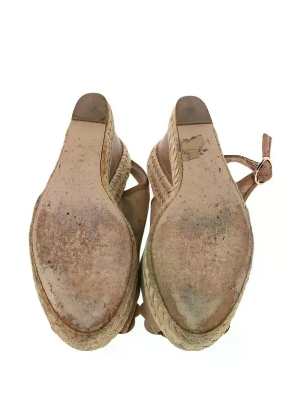 Valentino Garavani 105mm Floral Appliqué Wedge Espadrilles