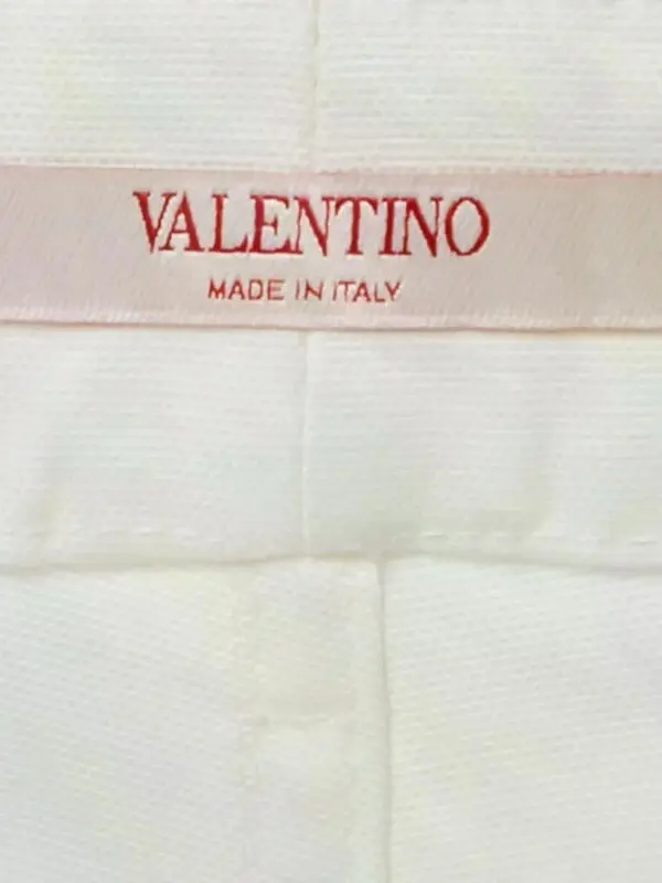 Valentino Garavani 2010s Canvas Bermuda Shorts - White