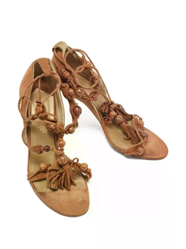 Givenchy 110mm Bead-embellished Suede Sandals