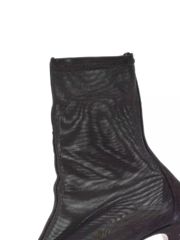 AQUAZZURA Mesh Suede Booties