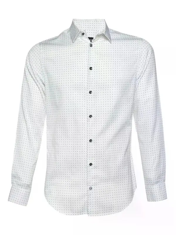 Giorgio Armani Geometric-jacquard Shirt