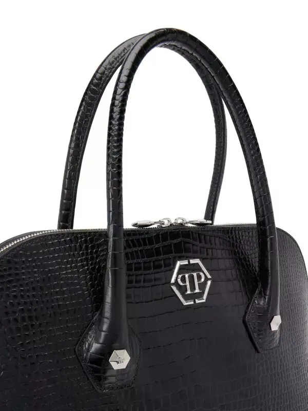 Philipp Plein Large Crocodile-print Shoulder Bag