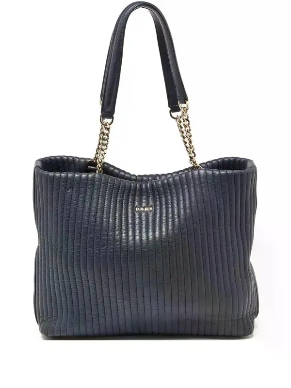 Dkny Quilted Tote Bag - Blue