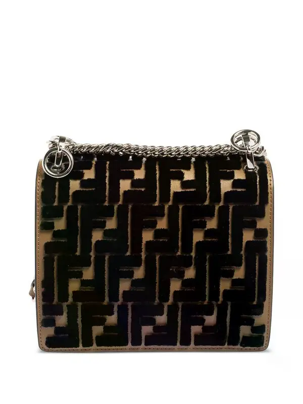 Fendi Kan Leather Shoulder Bag