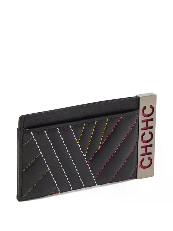 Carolina Herrera Pre-owned Quilted Leather Cardholder - Black