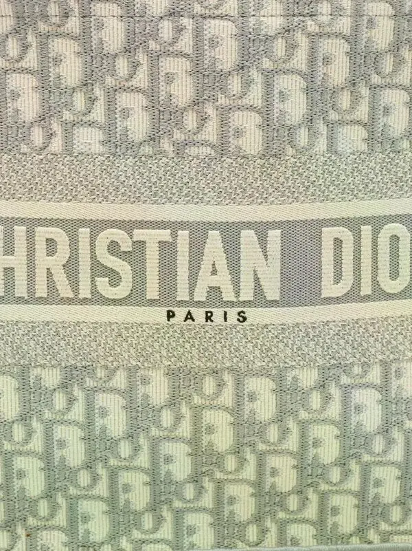 Dior Book Monogram Tote Bag - Grey