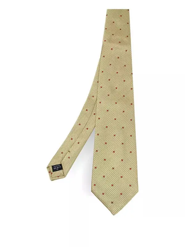 Dunhill Textured Silk Neck Tie - Gold