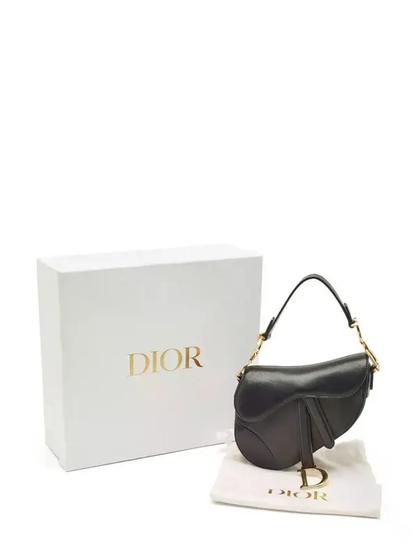 Dior Mini Saddle Shoulder Bag - Black