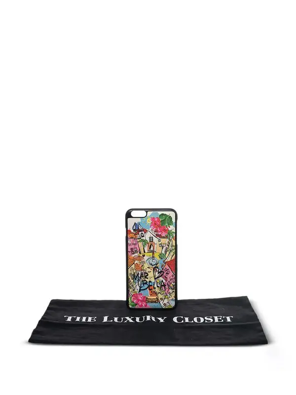 Dolce & Gabbana Graphic-print Leather Iphone 6/6s Case - Blue