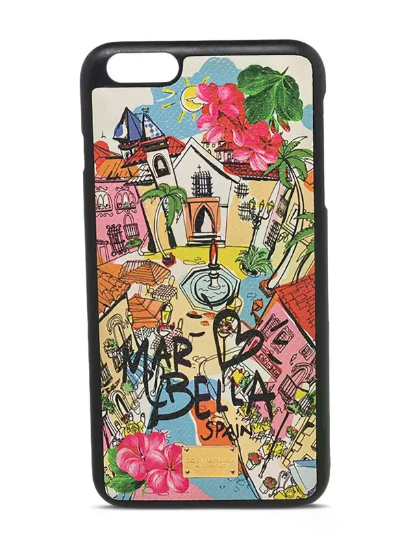 Dolce & Gabbana Graphic-print Leather Iphone 6/6s Case