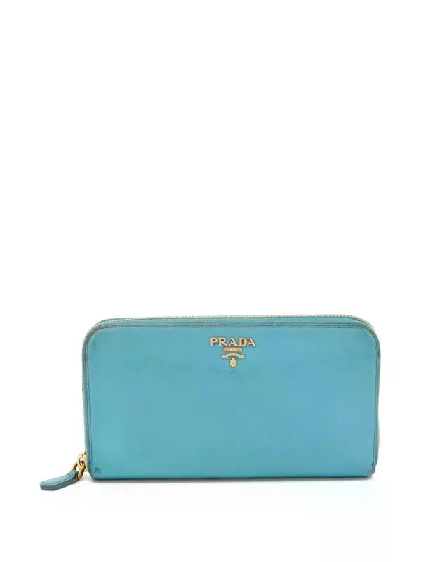 Prada Zip-around Leather Wallet