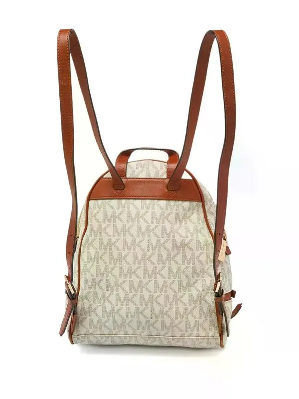 Michael Kors Monogram Leather Backpack