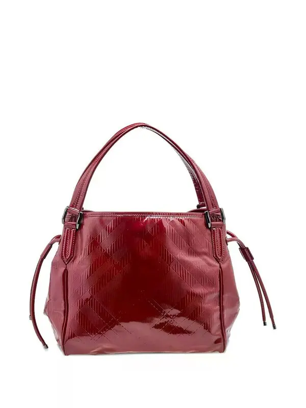 Burberry 2024 Embossed Patent Leather Tote Bag
