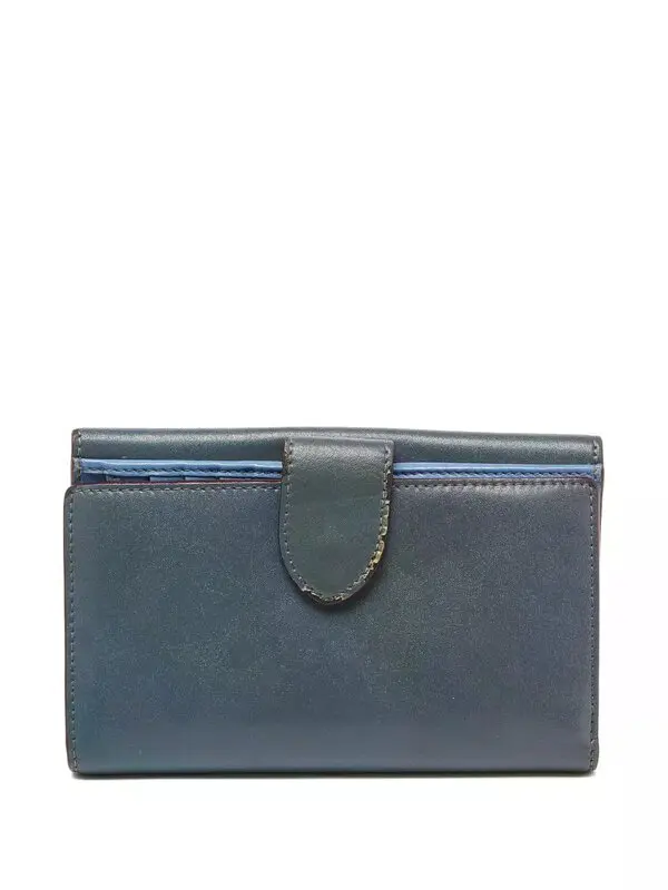 Fendi Logo-stamp Leather Compact Wallet