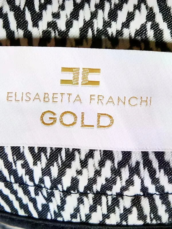 Elisabetta Franchi Herringbone-pattern Trousers