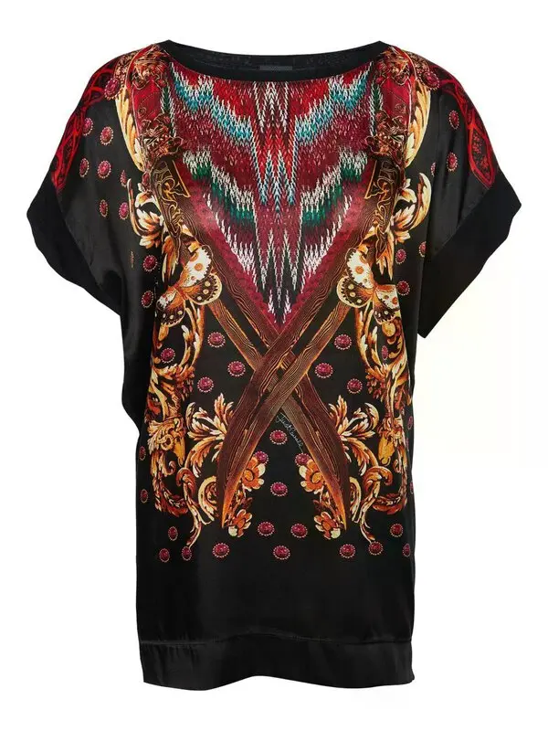 Just Cavalli Ornate-print Top