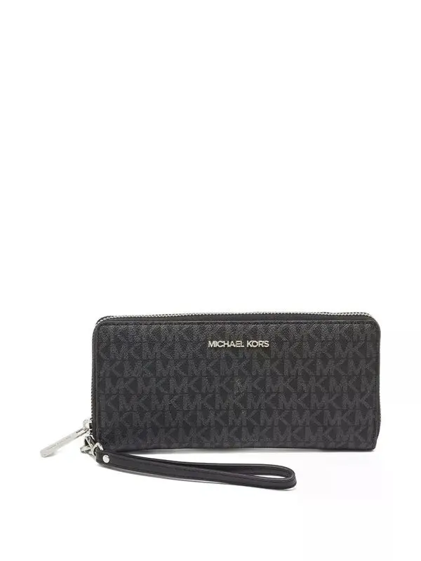 Michael Kors Jet Set Travel Logo Wallet - Black