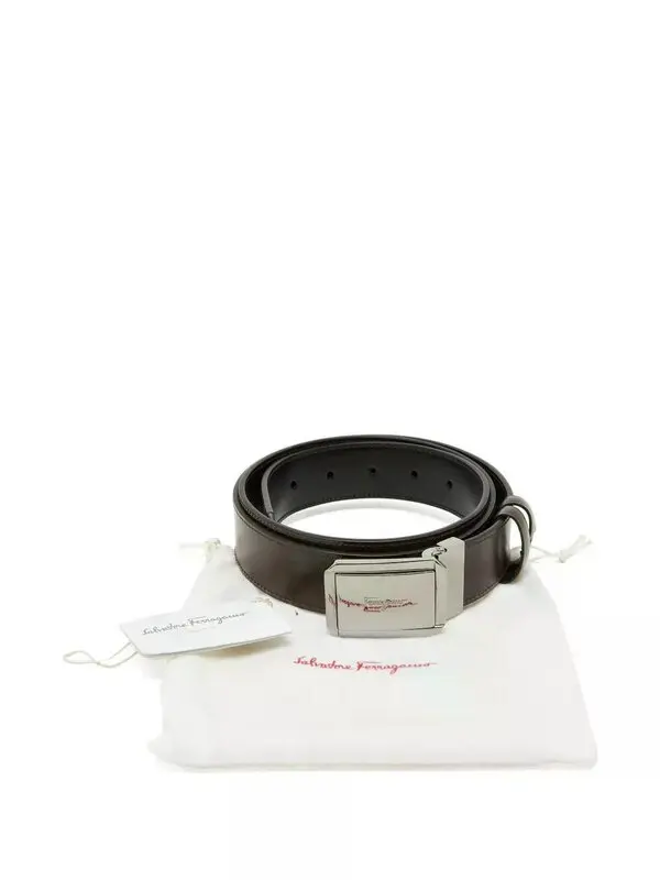 FERRAGAMO Reversible Leather Belt
