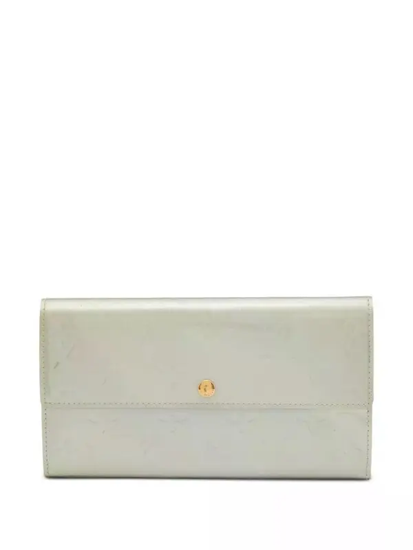 LOUIS VUITTON Monogram-debossed Leather Wallet - Grey