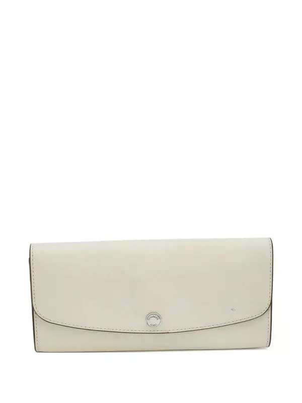 Michael Kors Leather Snap Wallet - Neutrals