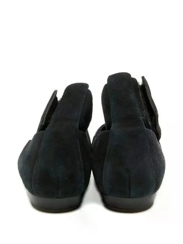 GIUSEPPE ZANOTTI Pointed-toe Ankle-strap Ballet Flats