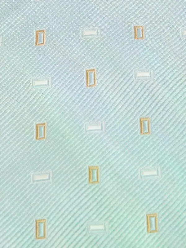 Ermenegildo Zegna Rectangle-pattern Silk Tie