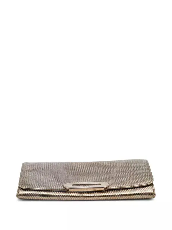 TOD'S Pre-owned Metallic-effect Leather Wallet