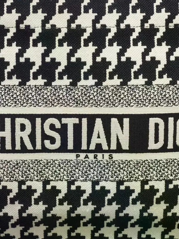 Dior Houndstooth Tote Bag