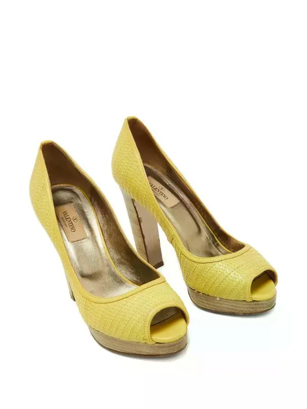 Valentino Garavani 130mm Platform Leather Pumps