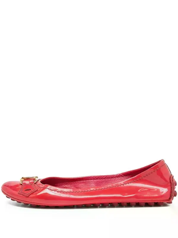LOUIS VUITTON Logo Plaque Ballet Flats