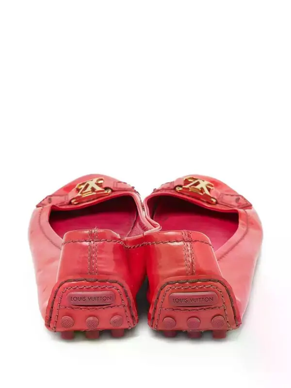 LOUIS VUITTON Logo Plaque Ballet Flats