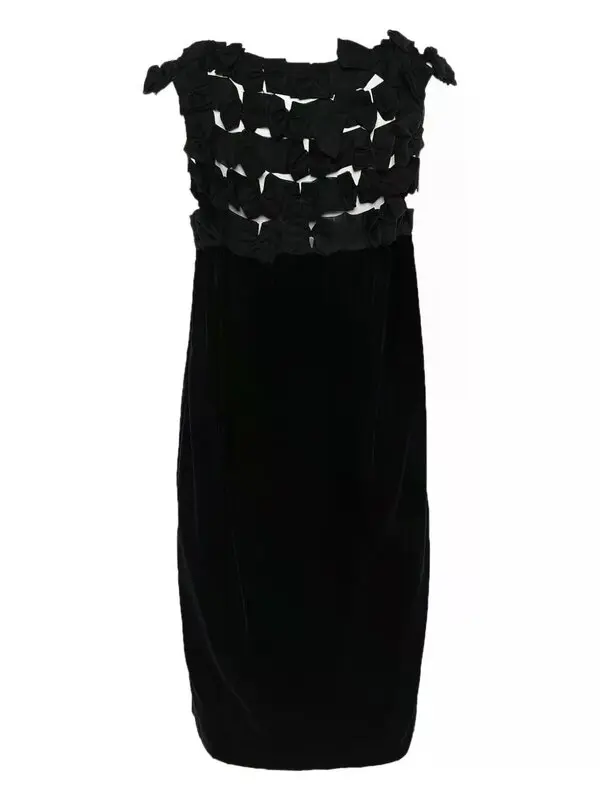Saint Laurent Bow-appliqué Midi Dress