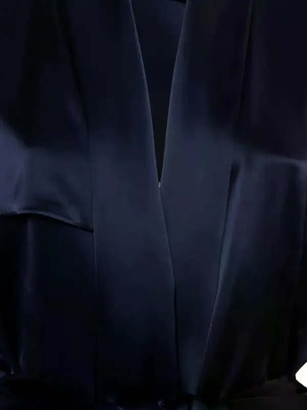 Galvan Satin Belted Coat