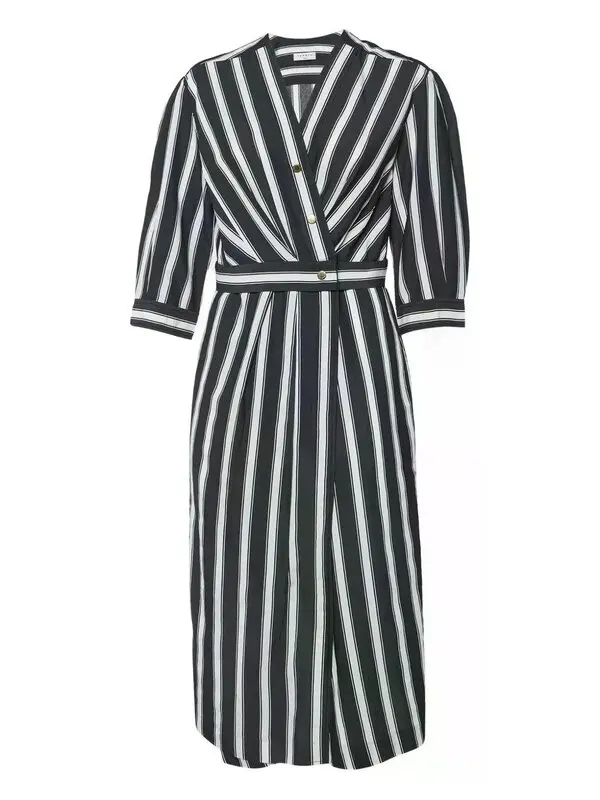 Sandro Puff-sleeve Striped Dress