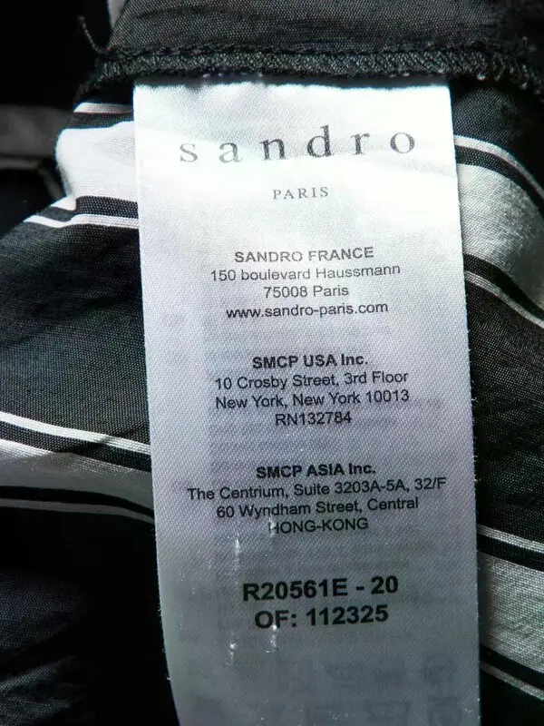 Sandro Puff-sleeve Striped Dress