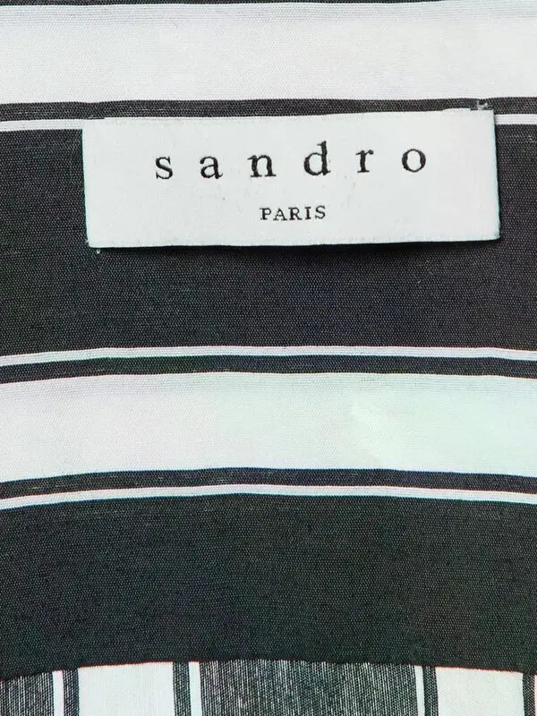 Sandro Puff-sleeve Striped Dress