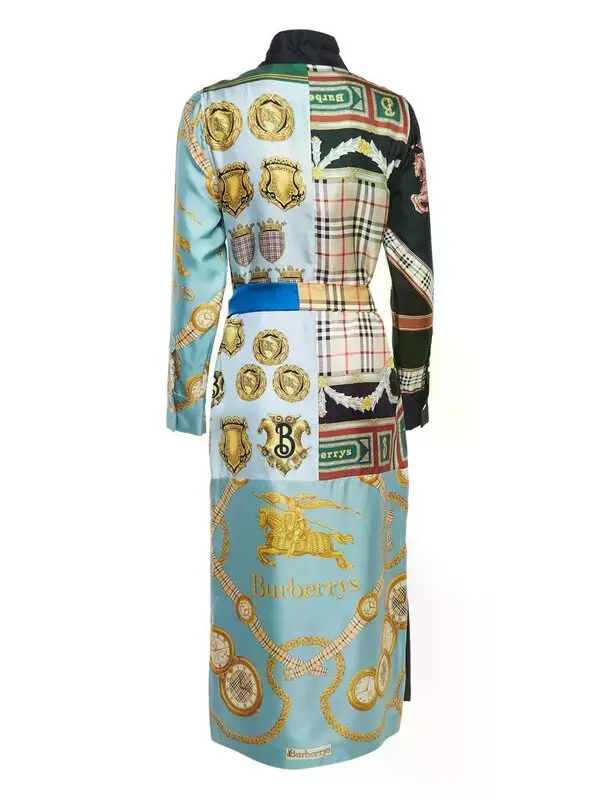 Burberry Patchwork Silk Dress