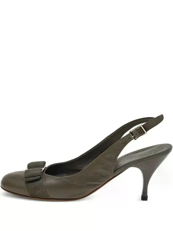 FERRAGAMO 75mm Vara-bow Slingback Pumps