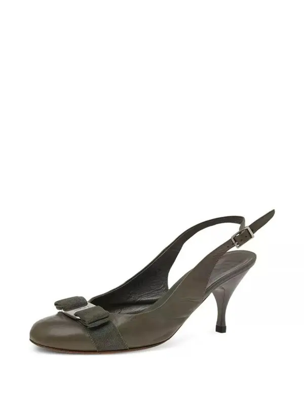 FERRAGAMO 75mm Vara-bow Slingback Pumps