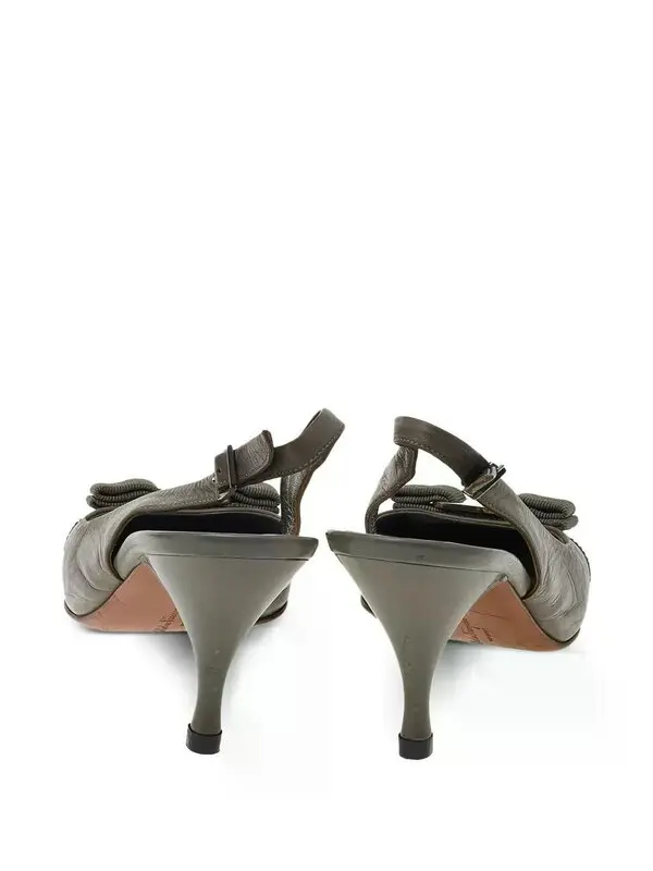 FERRAGAMO 75mm Vara-bow Slingback Pumps