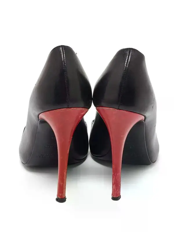 Ralph Lauren Leather Peep-toe Pumps