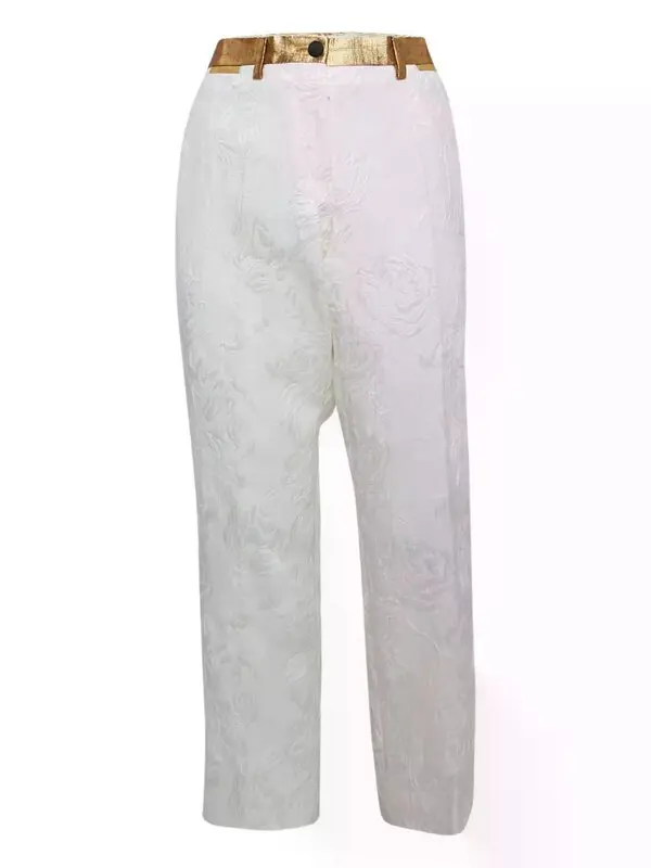 Dolce & Gabbana Rose-jacquard Trousers