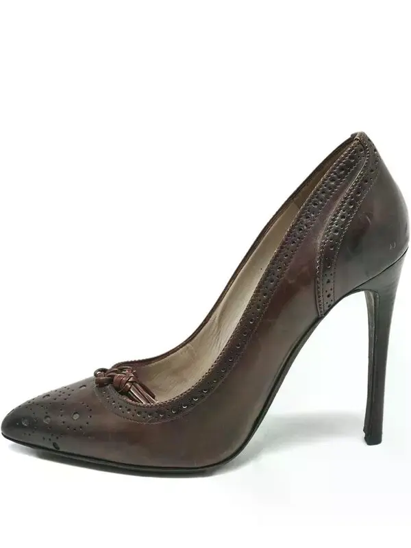 TOM FORD 120mm Brogue-detail Leather Pumps