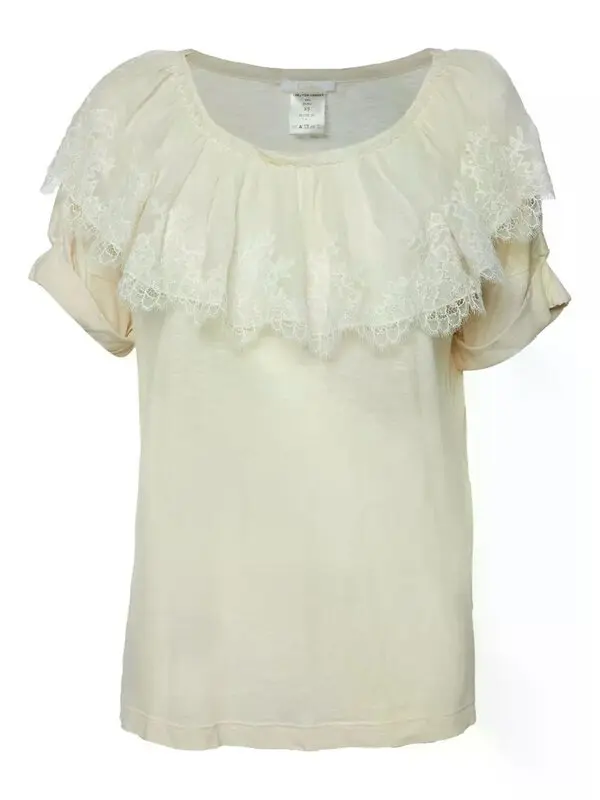 Chloé Lace Ruffle Top